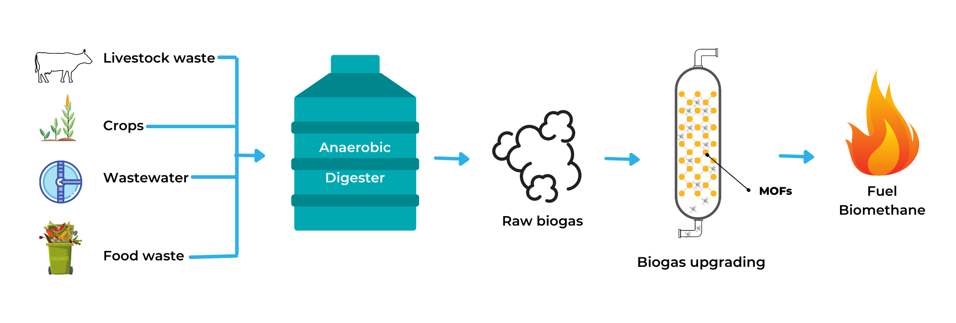 Sorption technologies for biogas upgrading